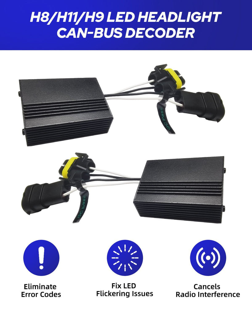 H8 H9 H11 Canbus Decoder For LED Headlights | AUTOONE