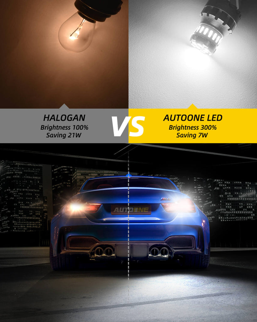 1156 LED Daytime Running Light Bulbs 6500K White 2 PCS – AUTOONE