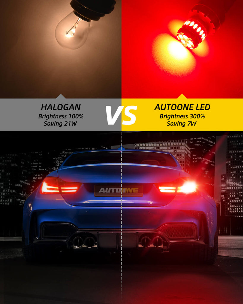 1156 LED Reverse Light Bulb 6500K Red 2PCS – AUTOONE