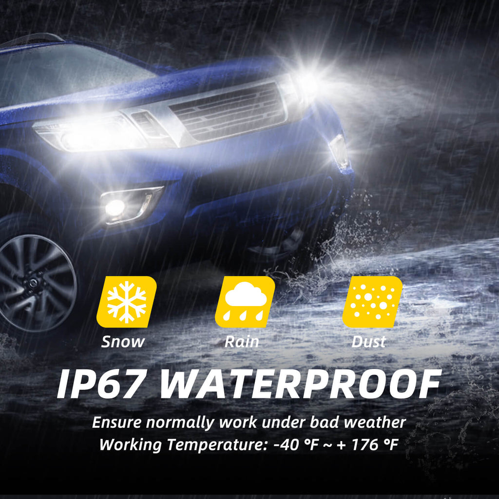 H11/H8/H9 LED Headlight Bulbs 18000LM 300% Brighter Plug and Play 6000 – AUTOONE