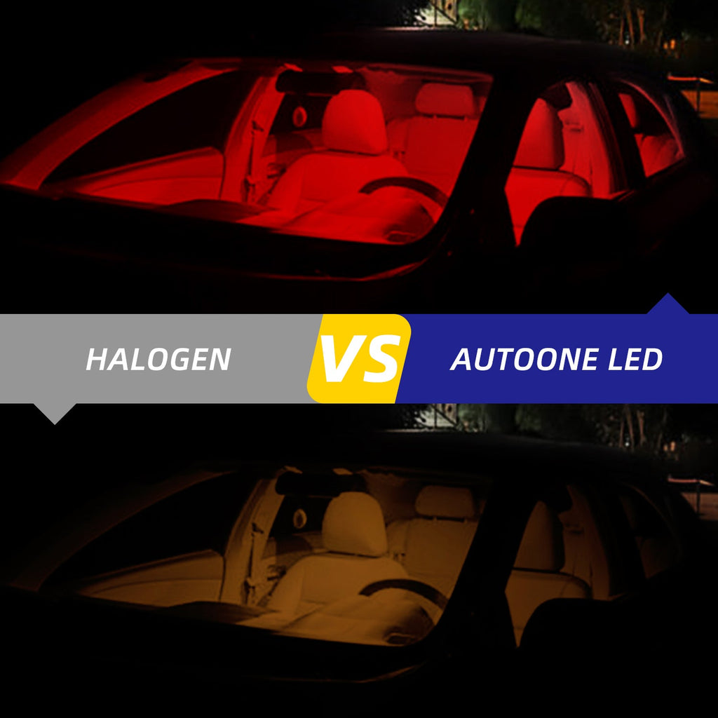 T10 168 2825 W5W 194 LED Bulb 6500K Red Interior & Exterior Car Lights ...