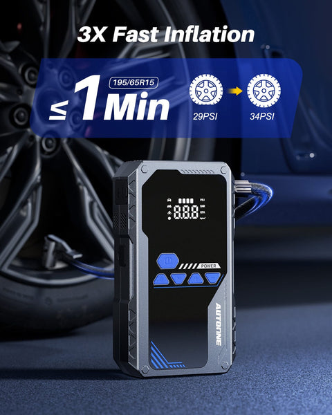 150PSI Digital Tire Pump AUTOONE Portable Tire Inflator - 150PSI ...